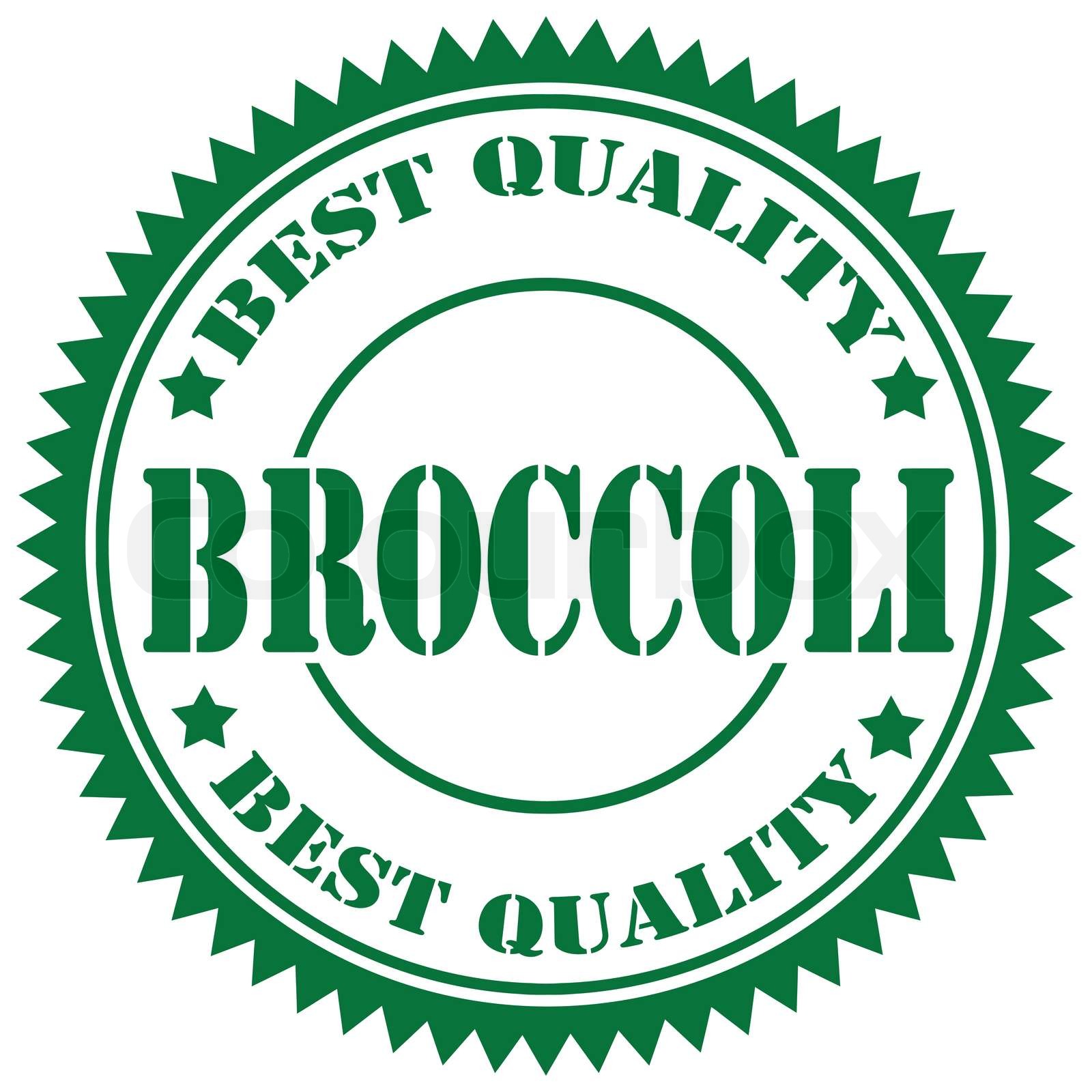 Broccoli-stamp | Stock vector | Colourbox