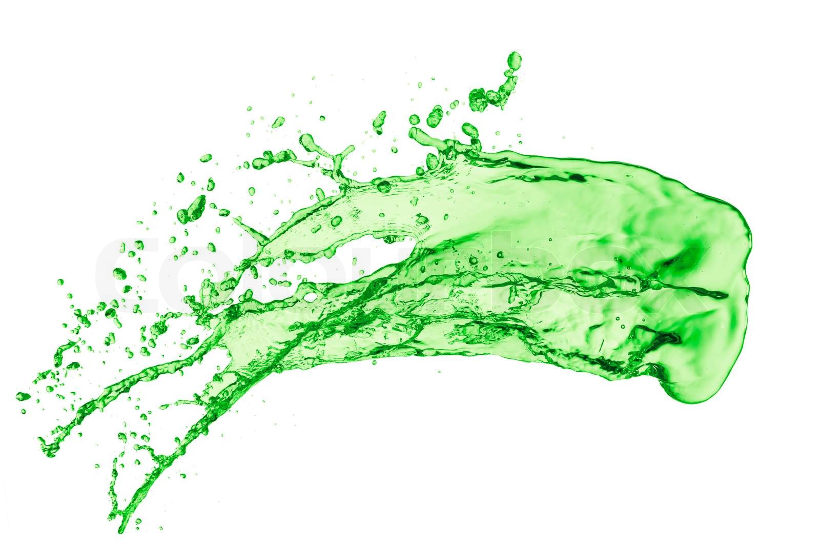 green liquid splash | Stock image | Colourbox