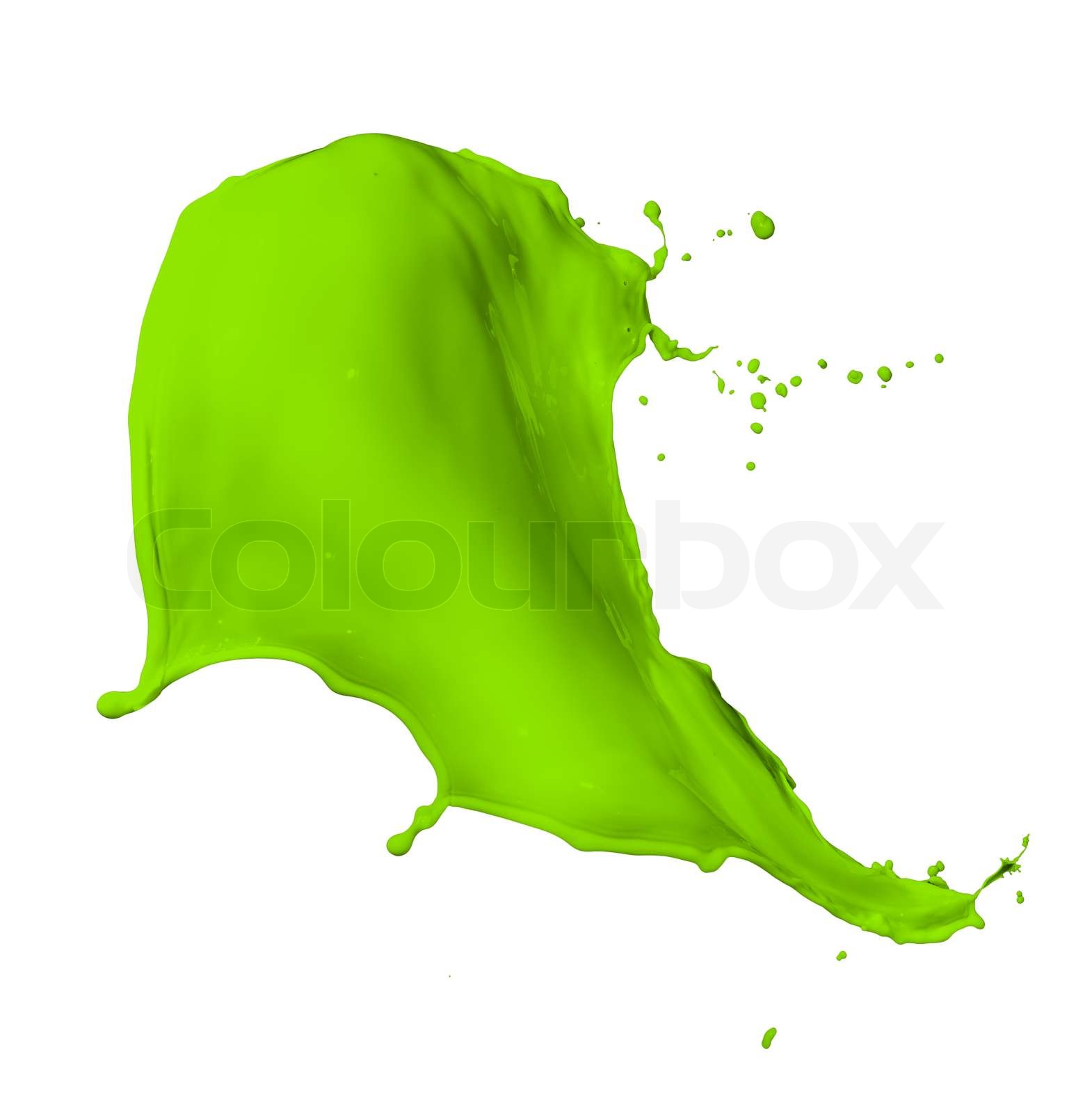 green paint splash | Stock image | Colourbox