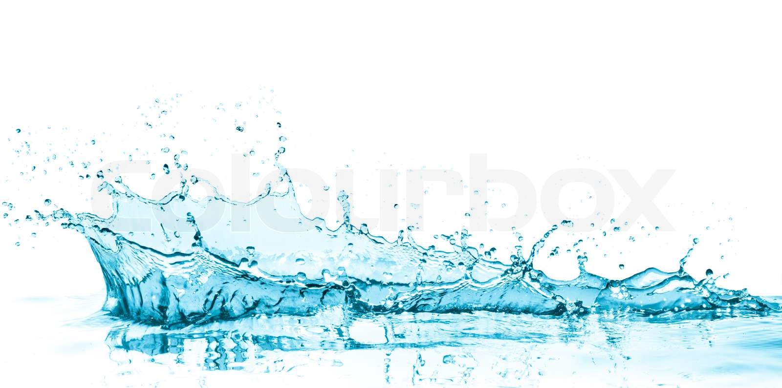 turquoise water splash | Stock image | Colourbox