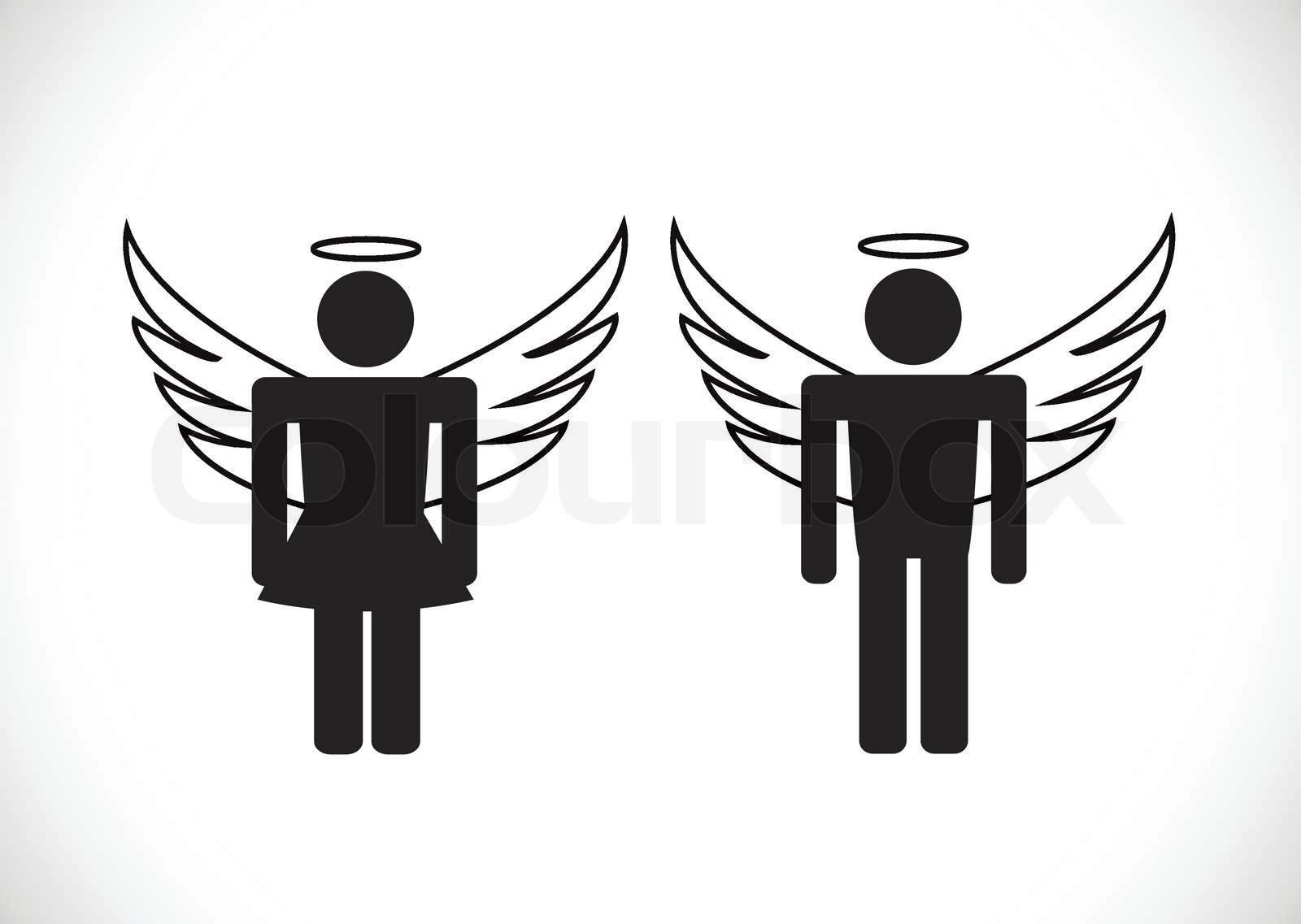 Pictogram Angel Icon Symbol Sign | Stock vector | Colourbox