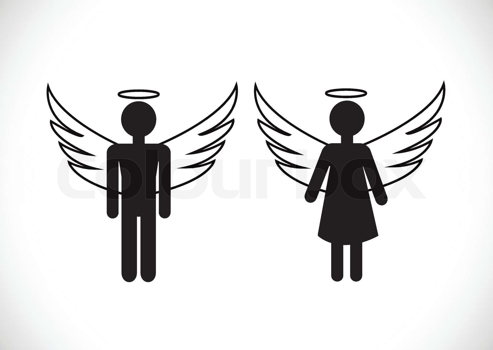 Pictogram Angel Icon Symbol Sign | Stock vector | Colourbox