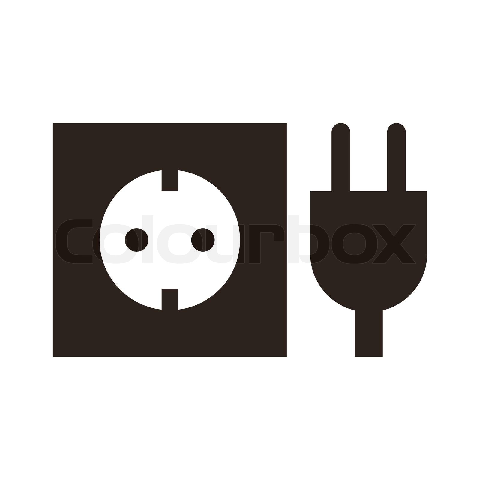 Plug and socket icon | Stock vector | Colourbox