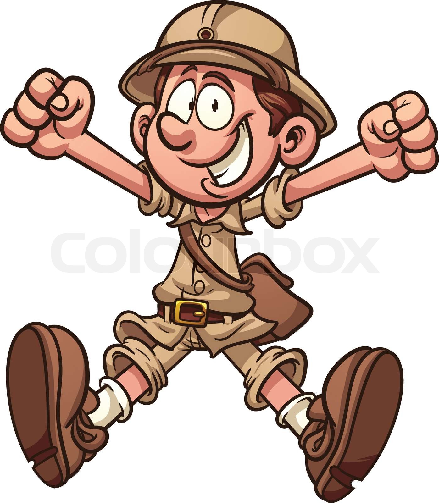 Cartoon explorer | Stock vector | Colourbox
