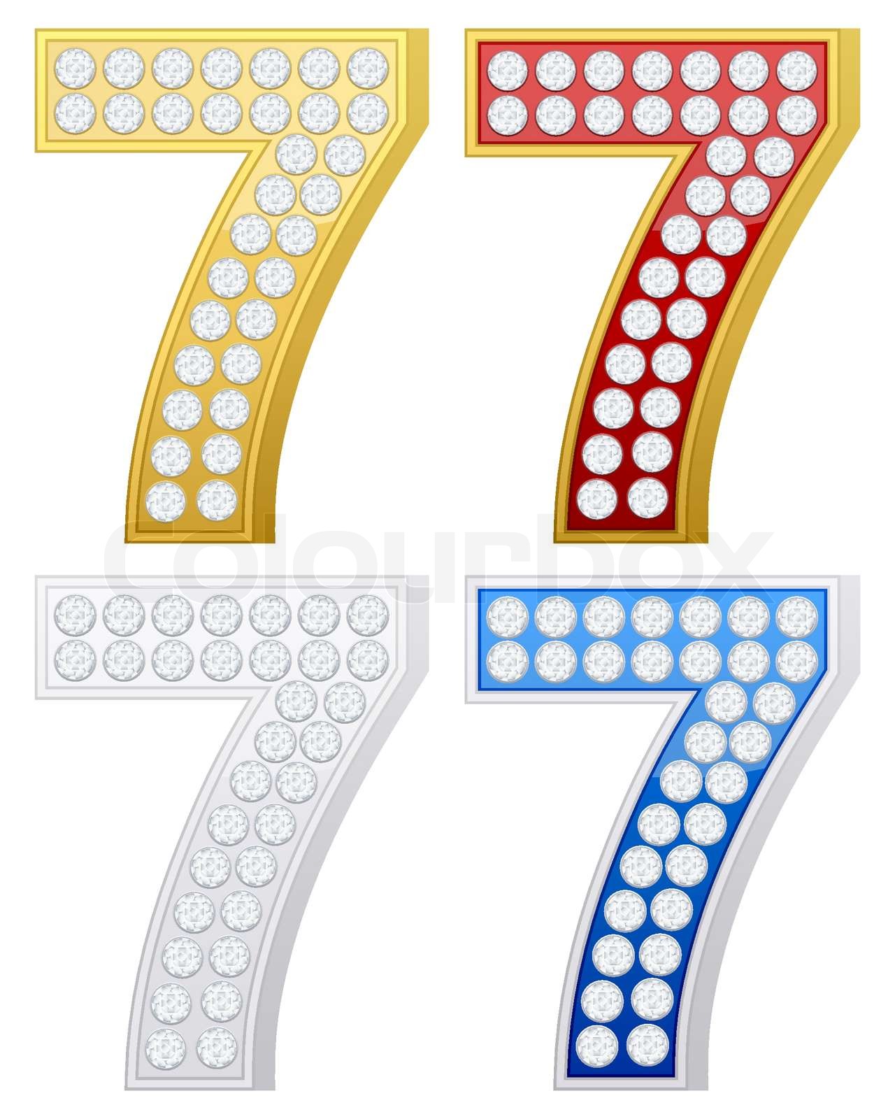jewelry number seven | Stock vector | Colourbox