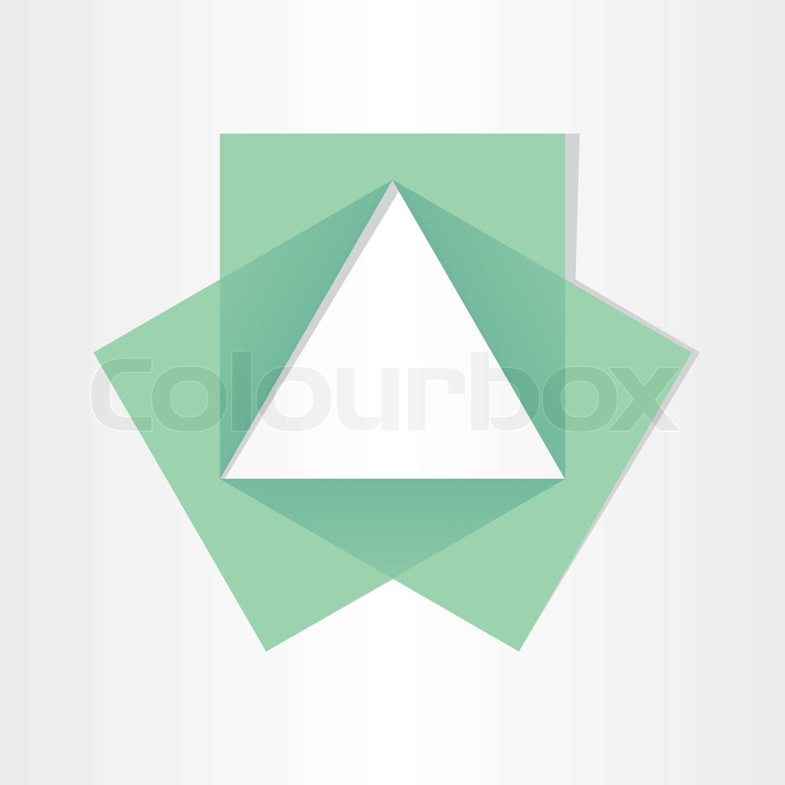 geometrische Dreieck mit Quadraten Math Symbol Geometrie | Stock-Vektor ...
