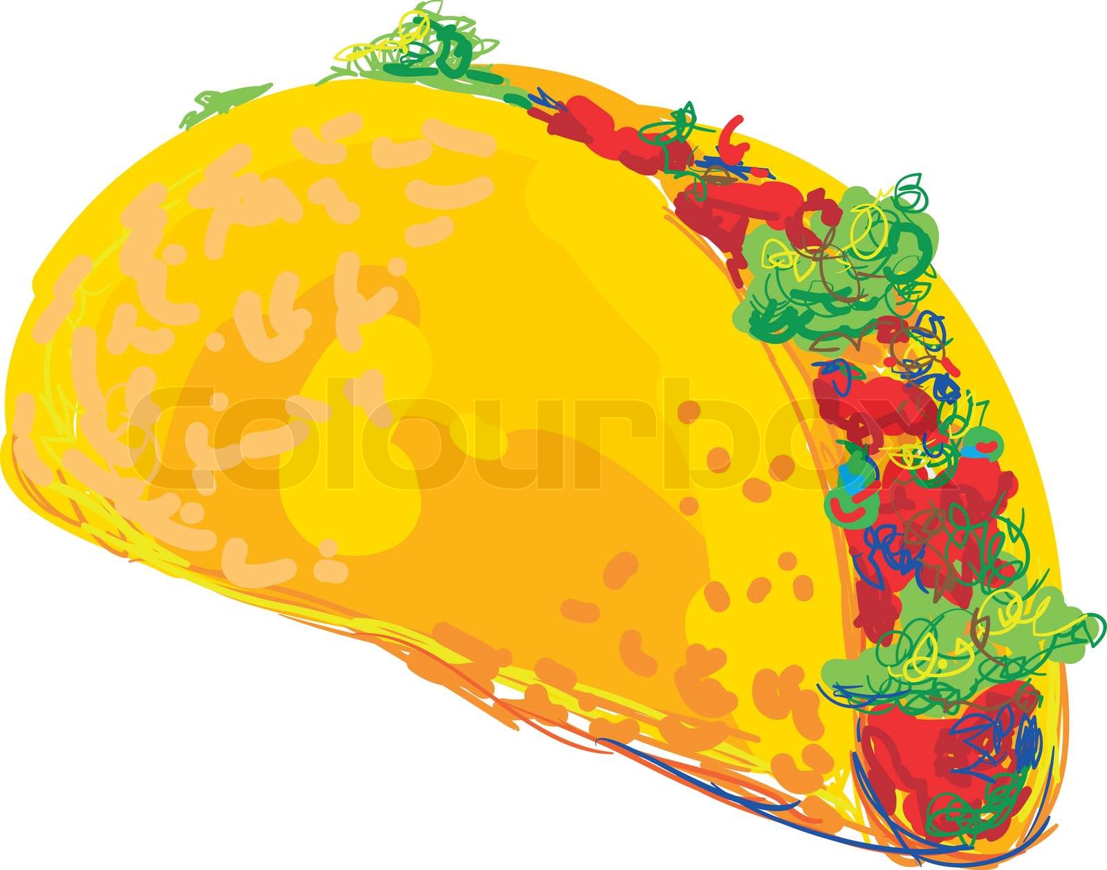 The art taco | Stock vector | Colourbox