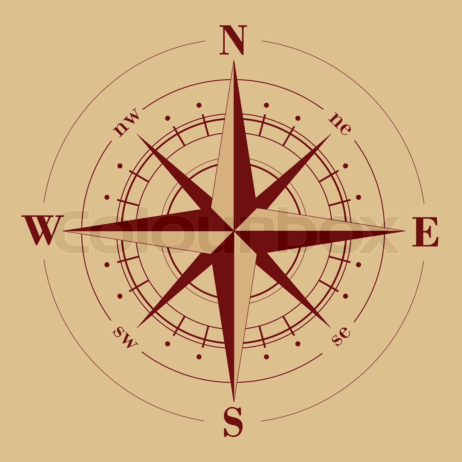 Compass Rose | Stock vector | Colourbox