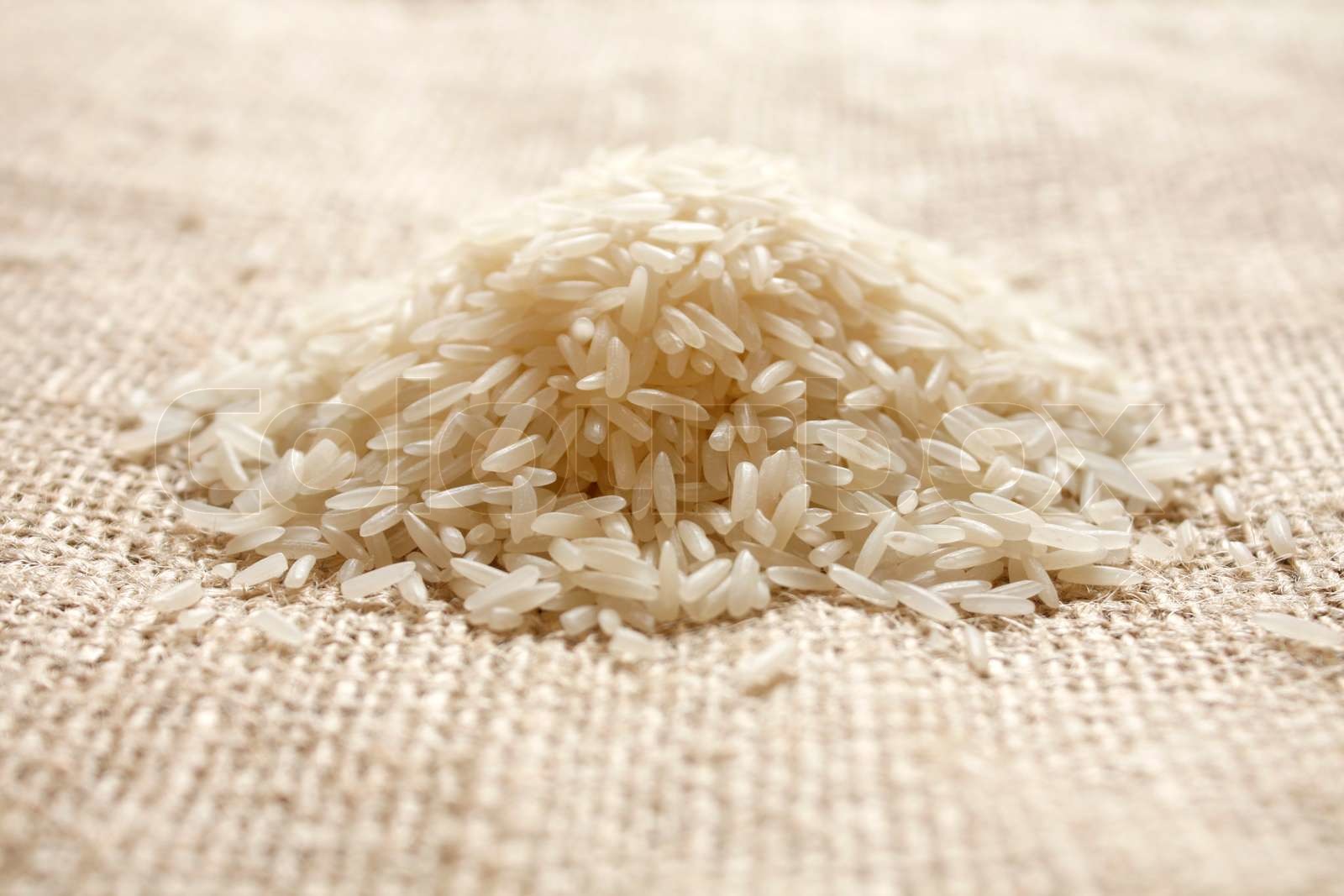 Mound of white rice | Stock image | Colourbox