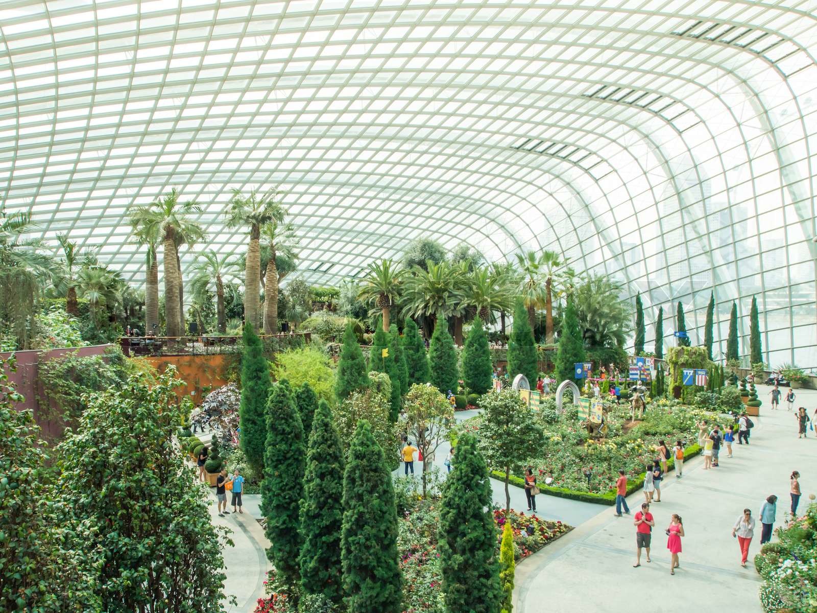 Cloud Forest & Flower Dome at Gardens by the Bay | Stock image | Colourbox