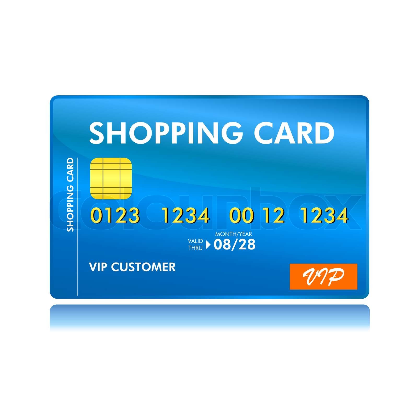 Shopping card vector illustration | Stock vector | Colourbox