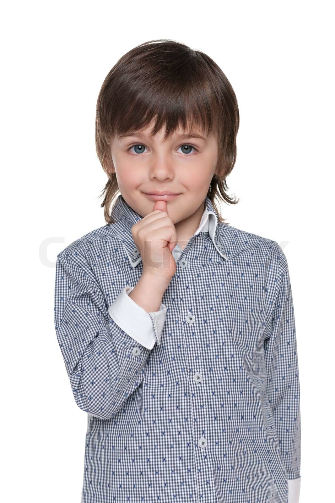 Puzzled little boy | Stock image | Colourbox