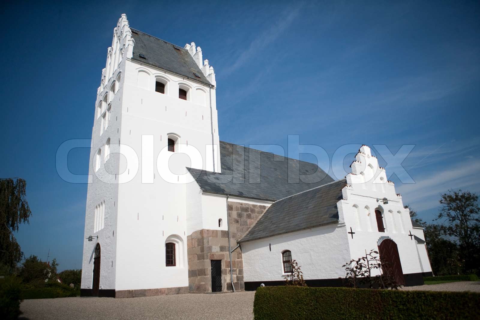 Lutheran church in Denmark | Stock image | Colourbox