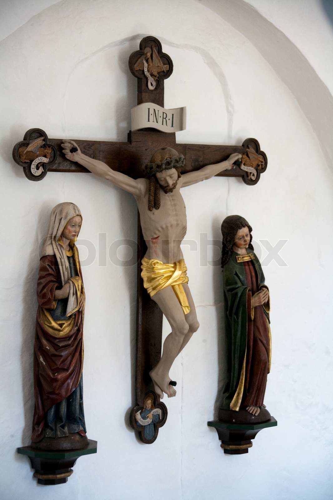 Jesus Christus an der Wand | Stock Bild | Colourbox