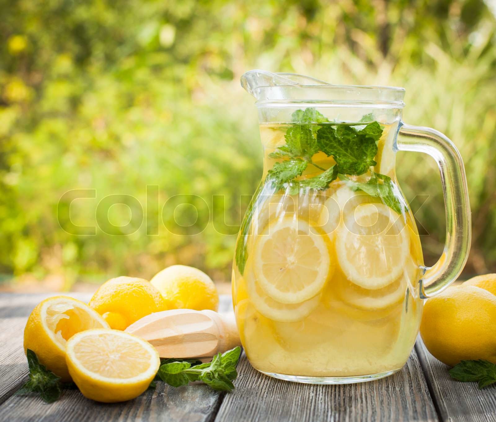 Lemonade in the jug | Stock image | Colourbox