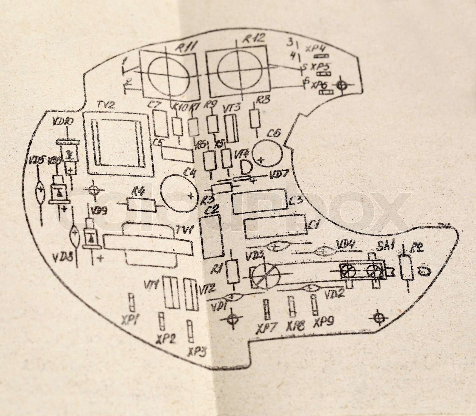 schematic drawing | Stock image | Colourbox