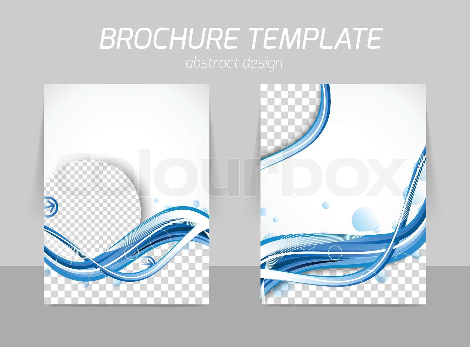 Water design brochure | Stock vector | Colourbox