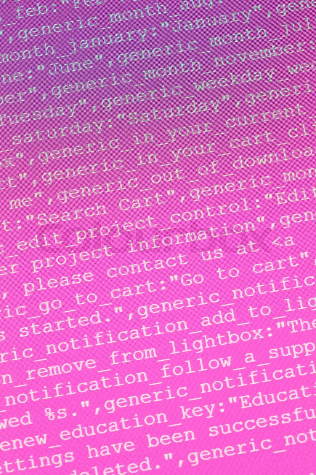 HTML codes | Stock image | Colourbox