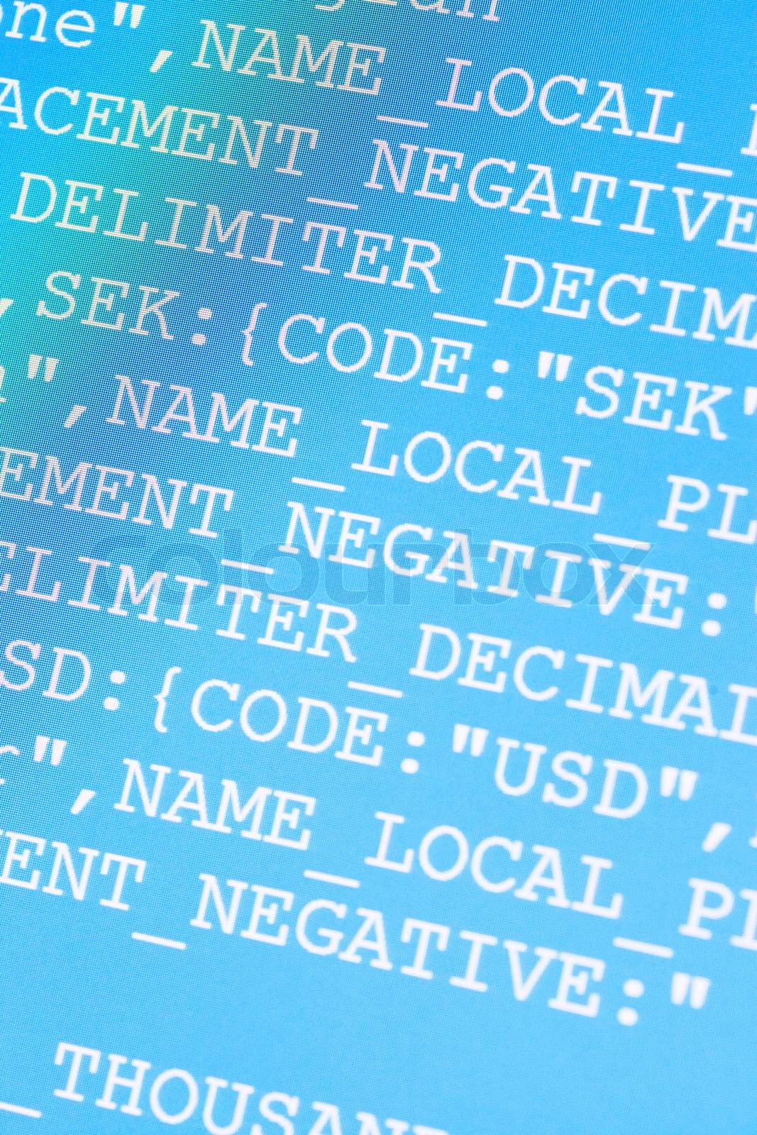 HTML codes | Stock image | Colourbox