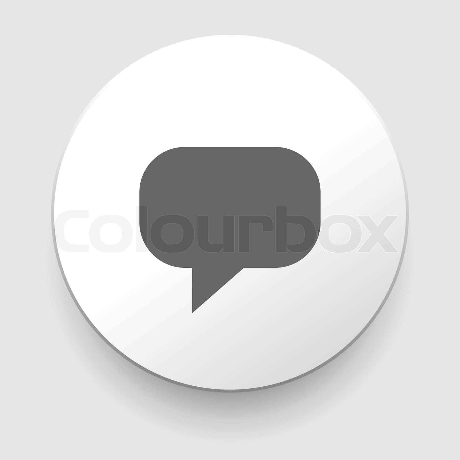 Chat speech balloons icon | Stock vector | Colourbox