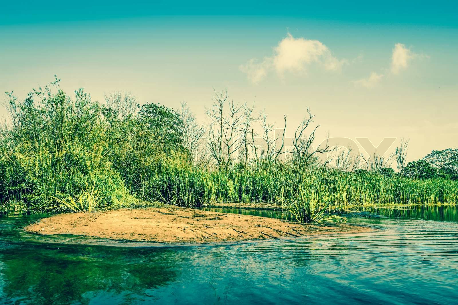 schöne Seenlandschaft, Landschaft Seenlandschaft, schöne ...