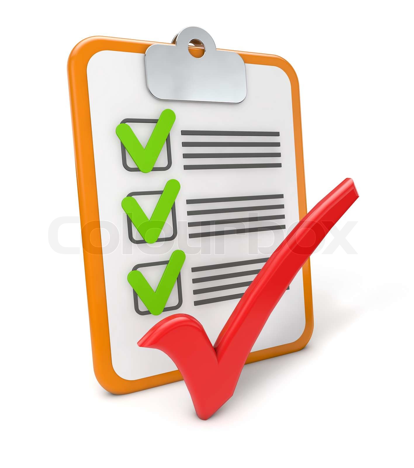 checklist success | Stock image | Colourbox