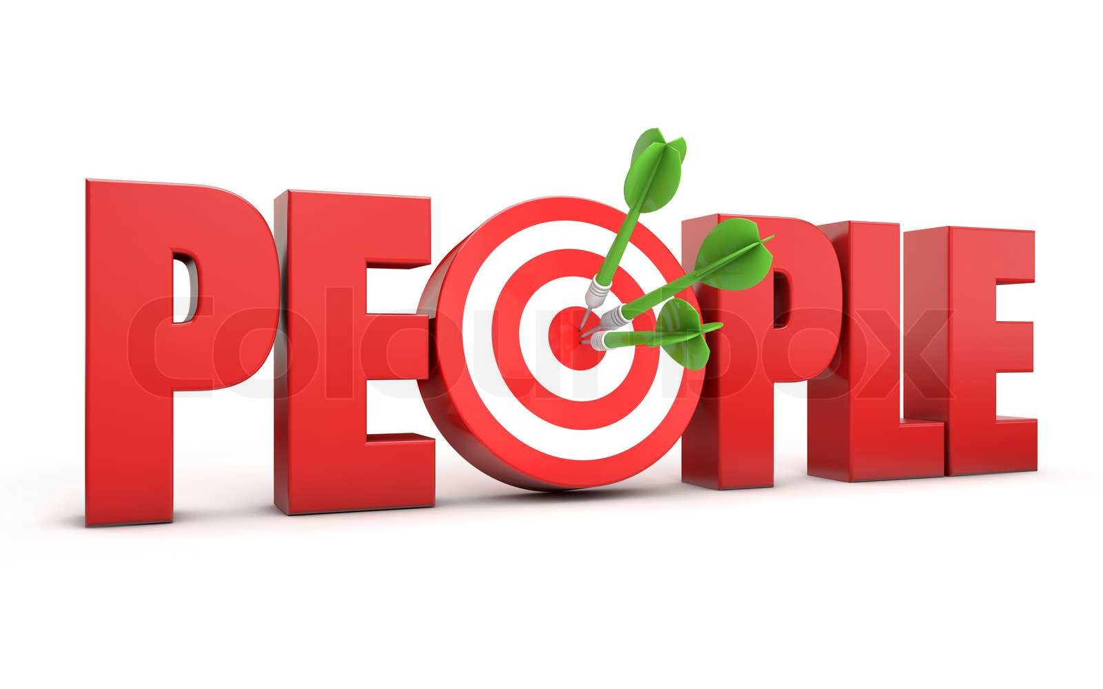 3d target people | Stock image | Colourbox