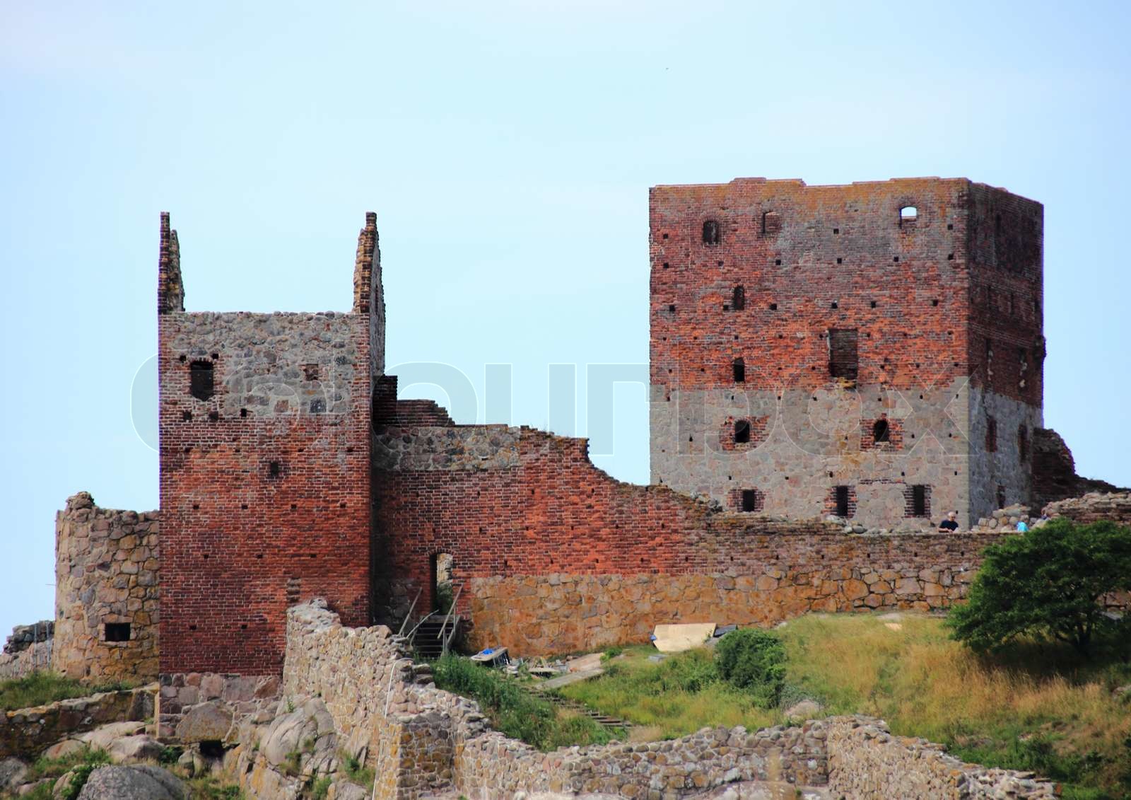 Hammershus slot ruin på Bornholm | Stock foto | Colourbox