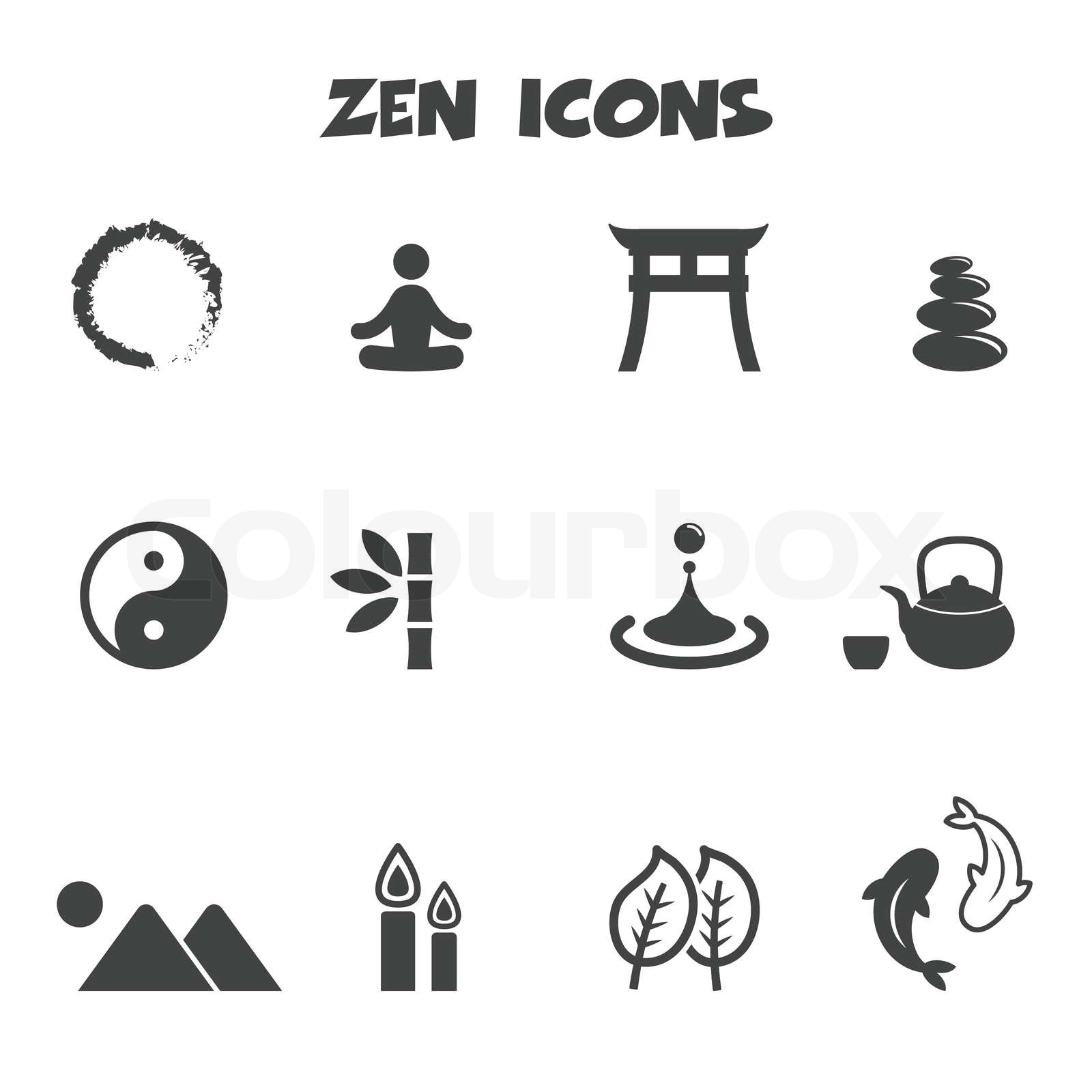 Zen-Symbole | Stock-Vektor | Colourbox