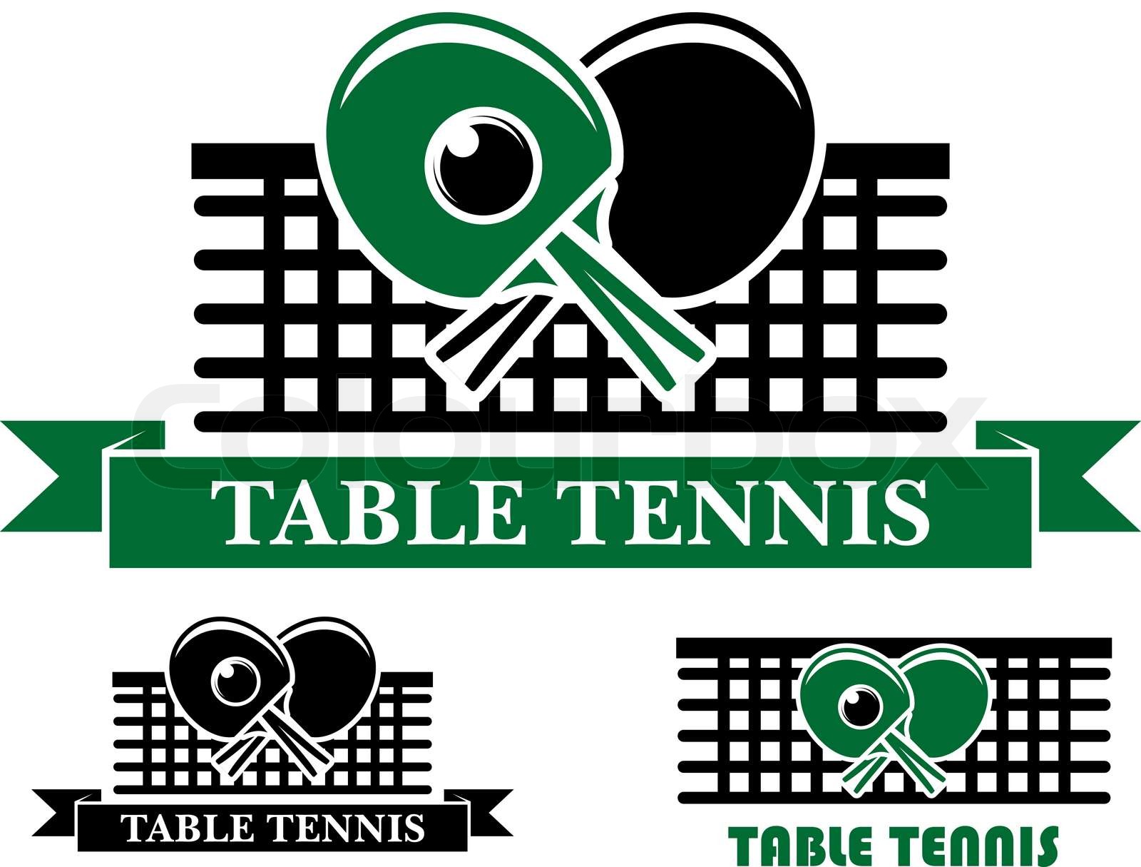 Table Tennis emblems and symbols | Stock vector | Colourbox