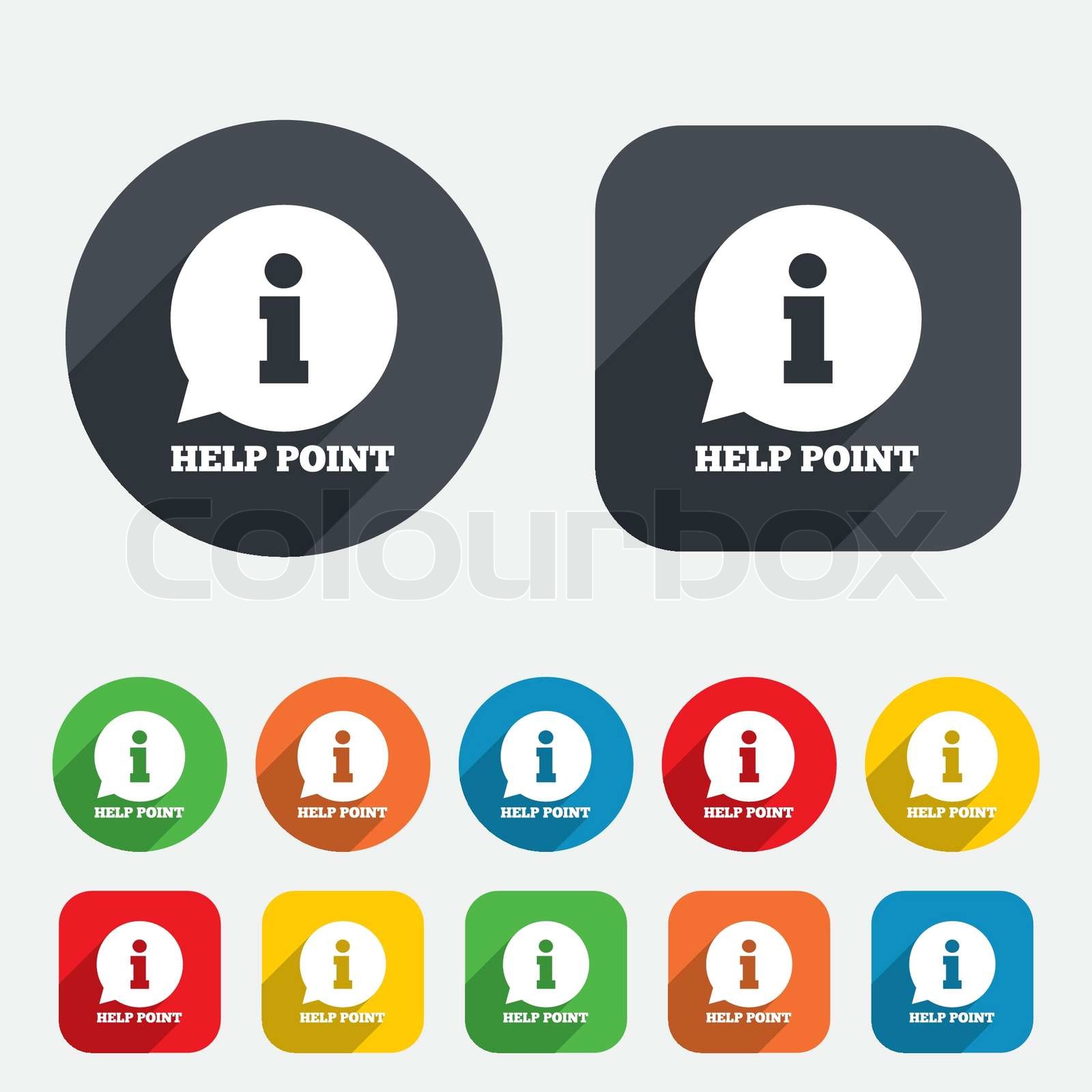 Help point sign icon. Information symbol. | Stock vector | Colourbox