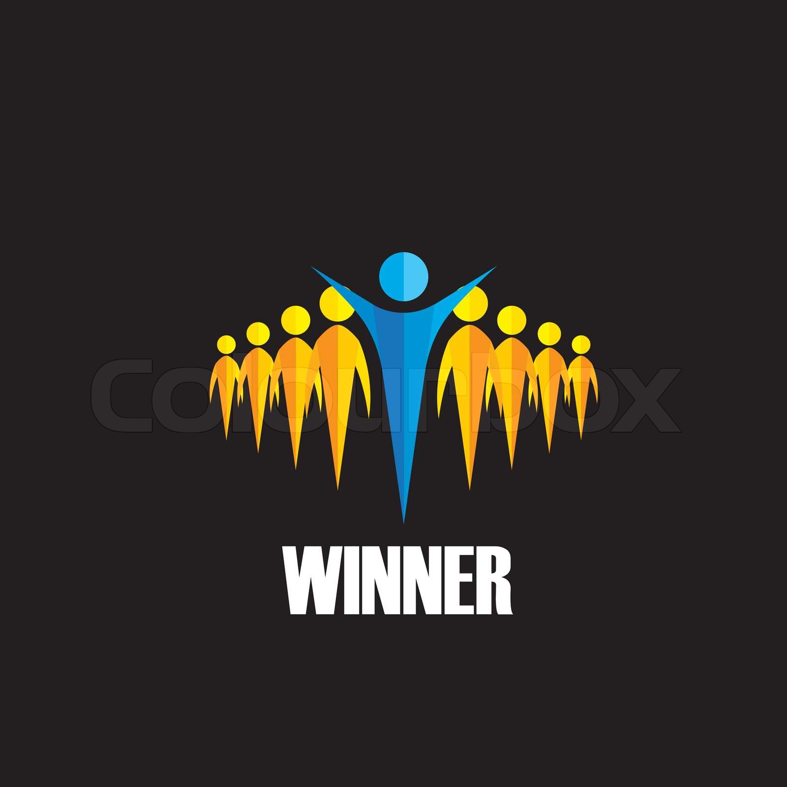 winner winning competition - vector concept | Stock vector | Colourbox