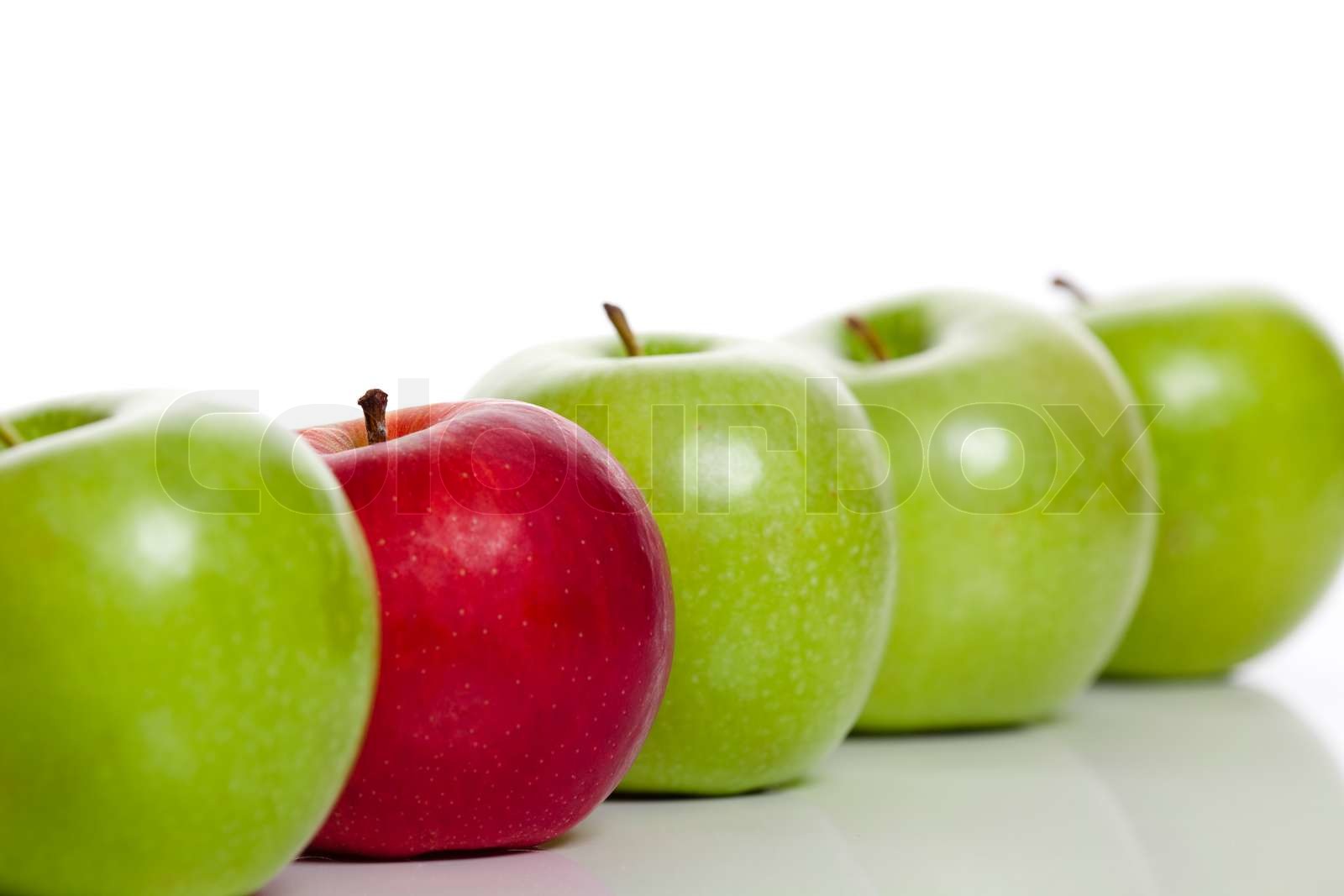 simple, apple, red | Stock image | Colourbox