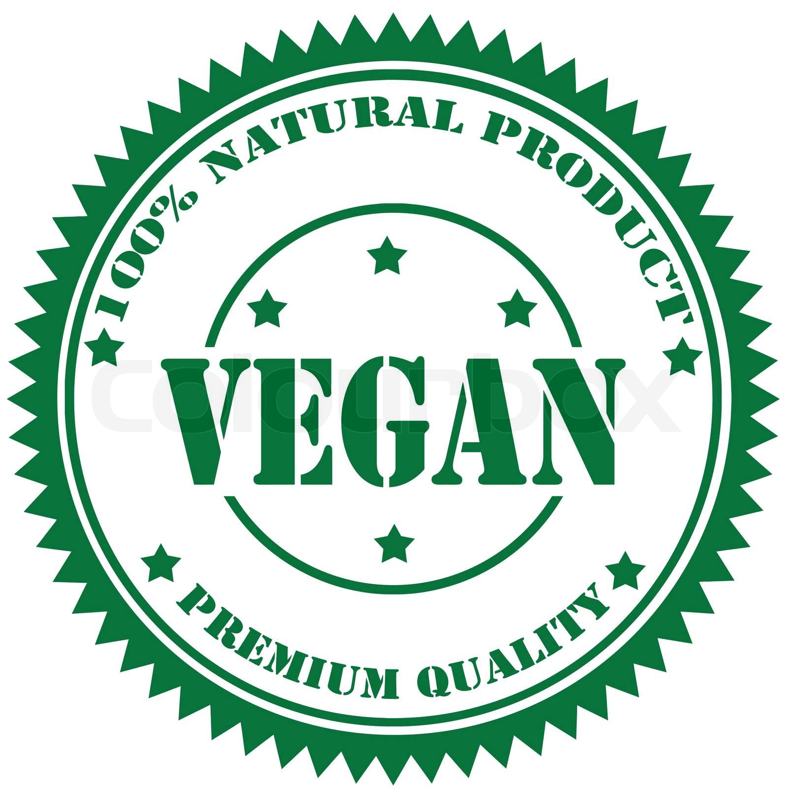 Vegan-stamp | Stock vector | Colourbox