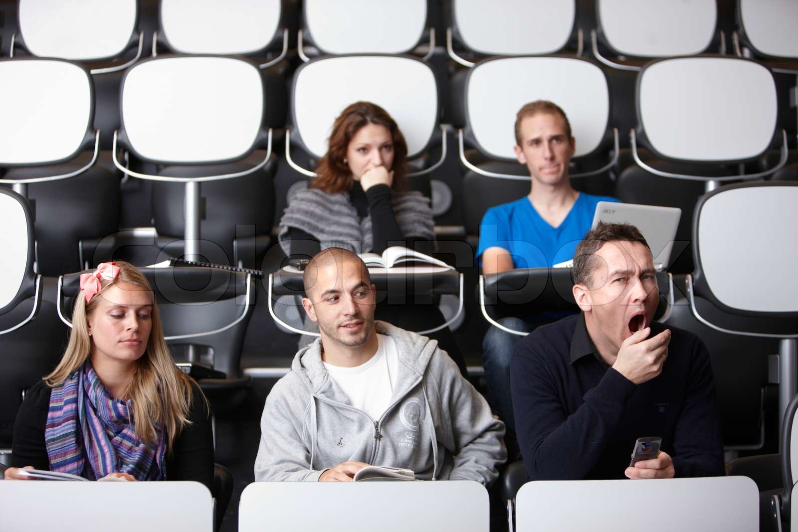 Bored college students | Stock image | Colourbox