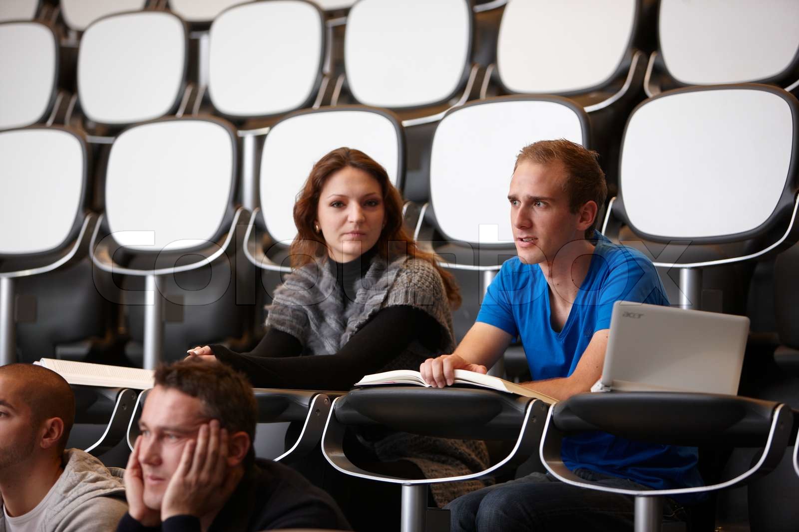 Bored college students | Stock image | Colourbox