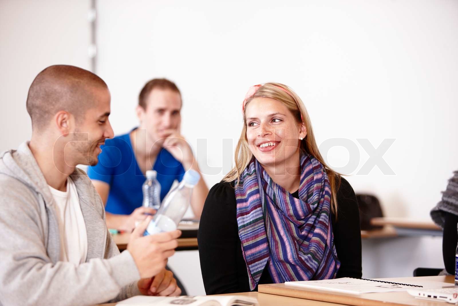 University students exchanging ideas | Stock image | Colourbox