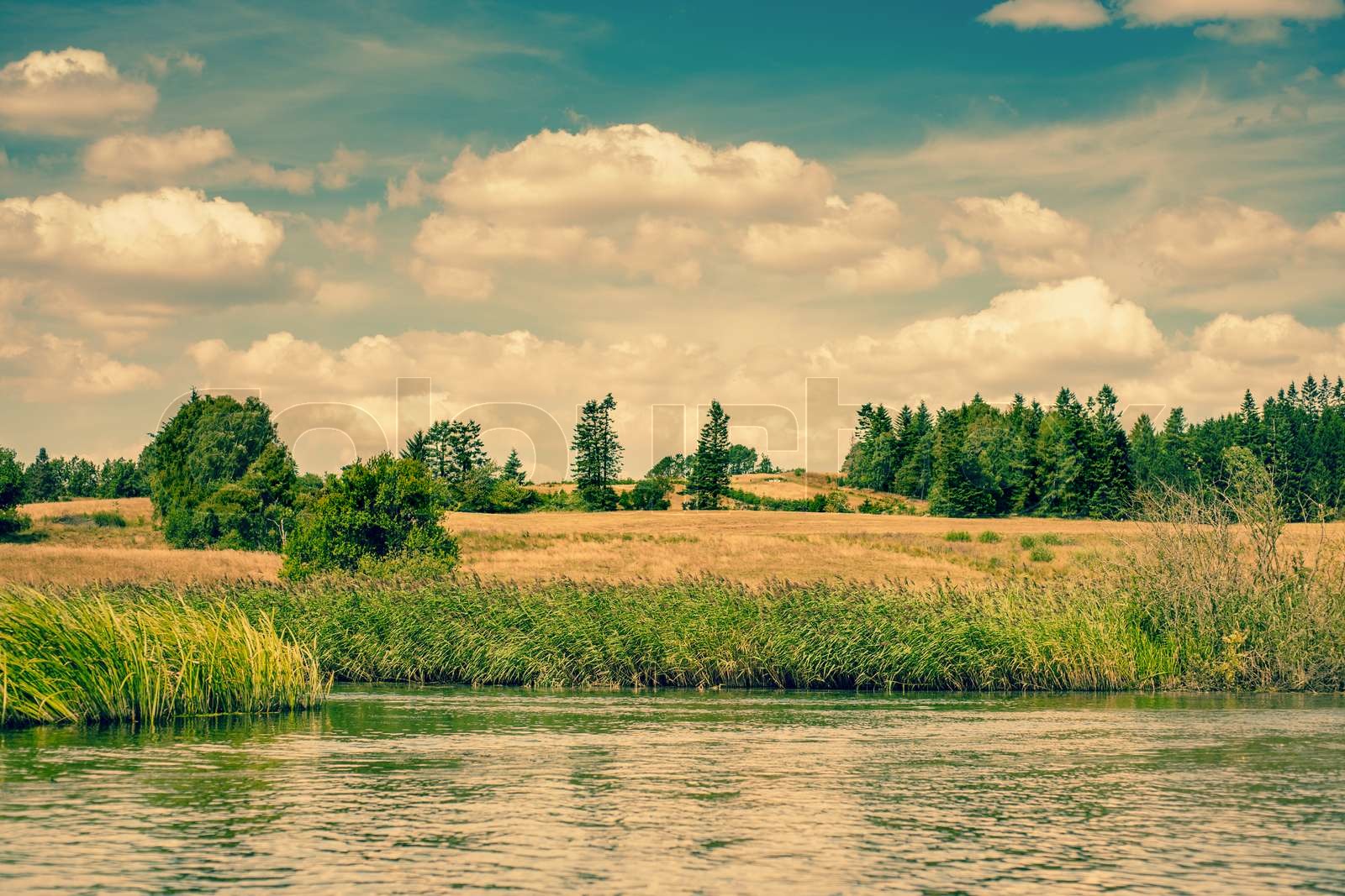 schöne Seenlandschaft, Landschaft Seenlandschaft, schöne ...
