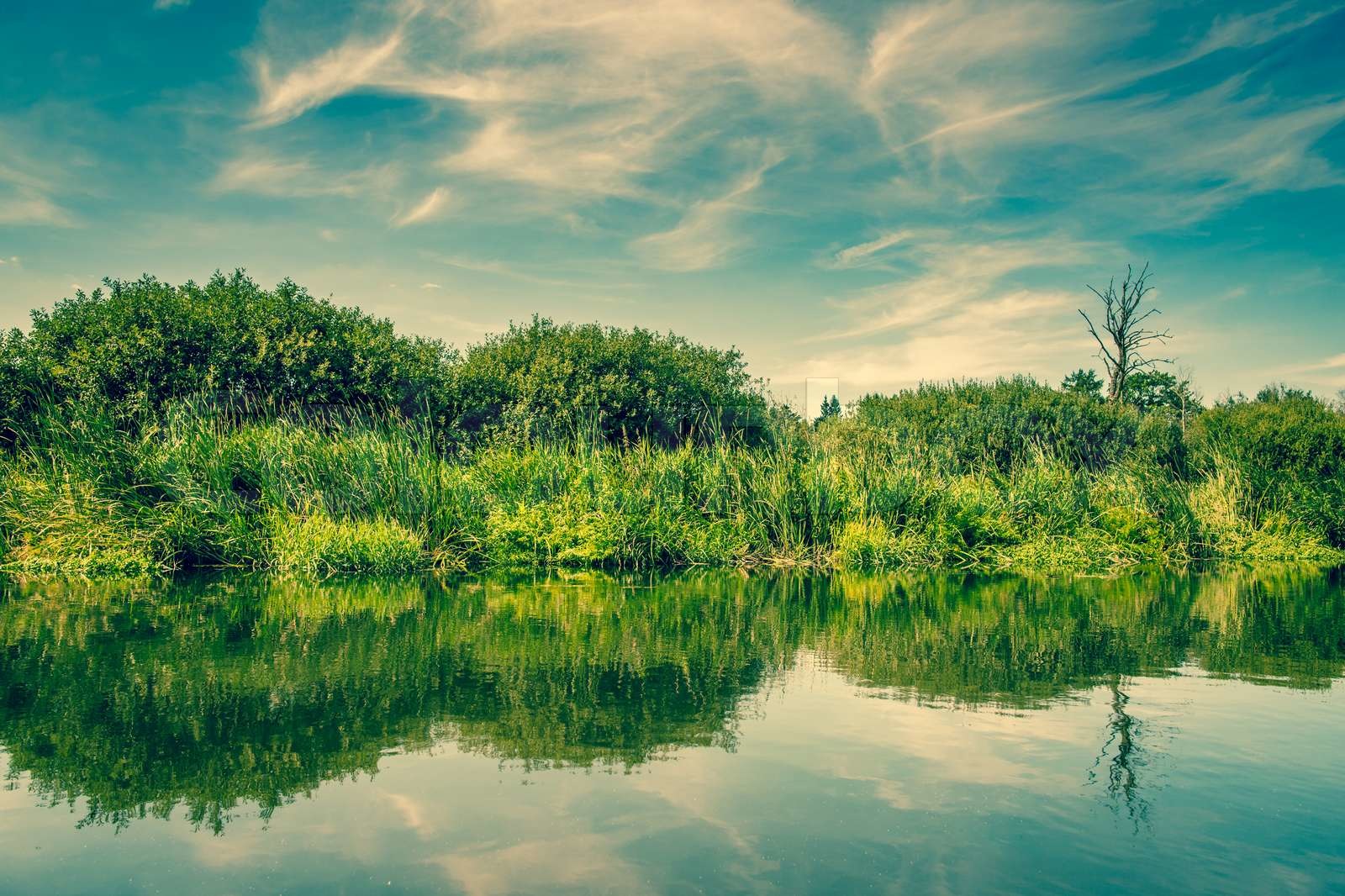 schöne Seenlandschaft, Landschaft Seenlandschaft, schöne ...