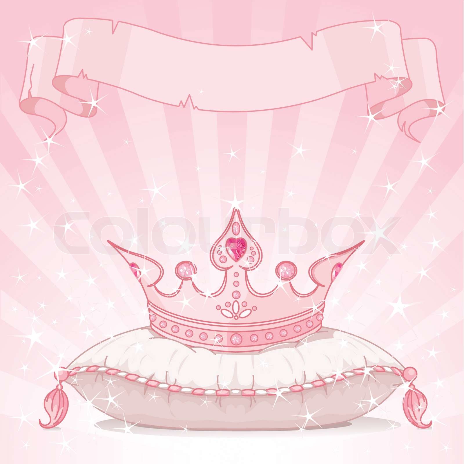 Prinzessin Krone-Hintergrund | Stock-Vektor | Colourbox