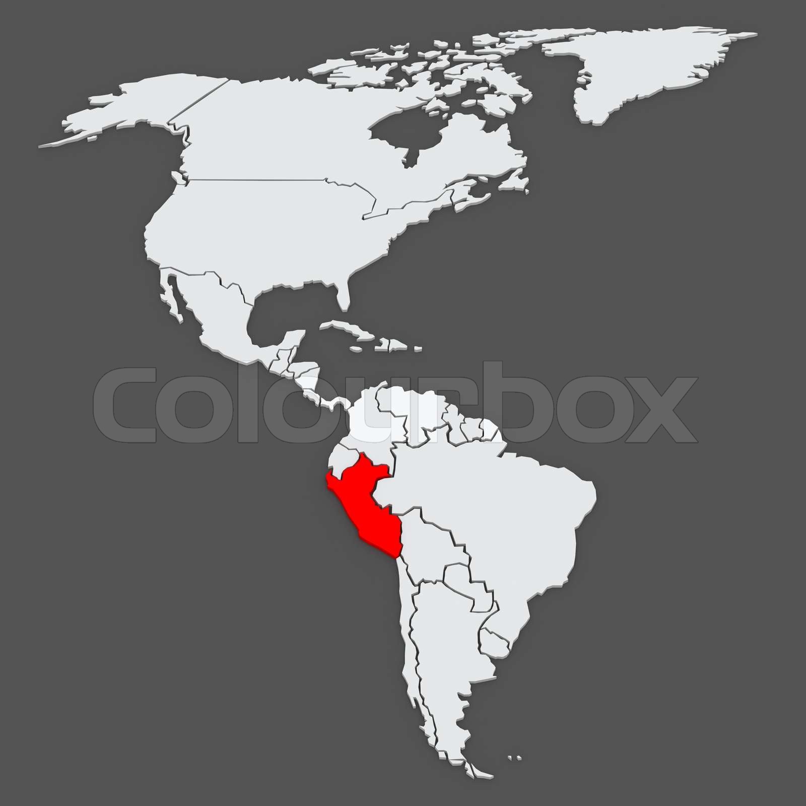 Peru On A World Map