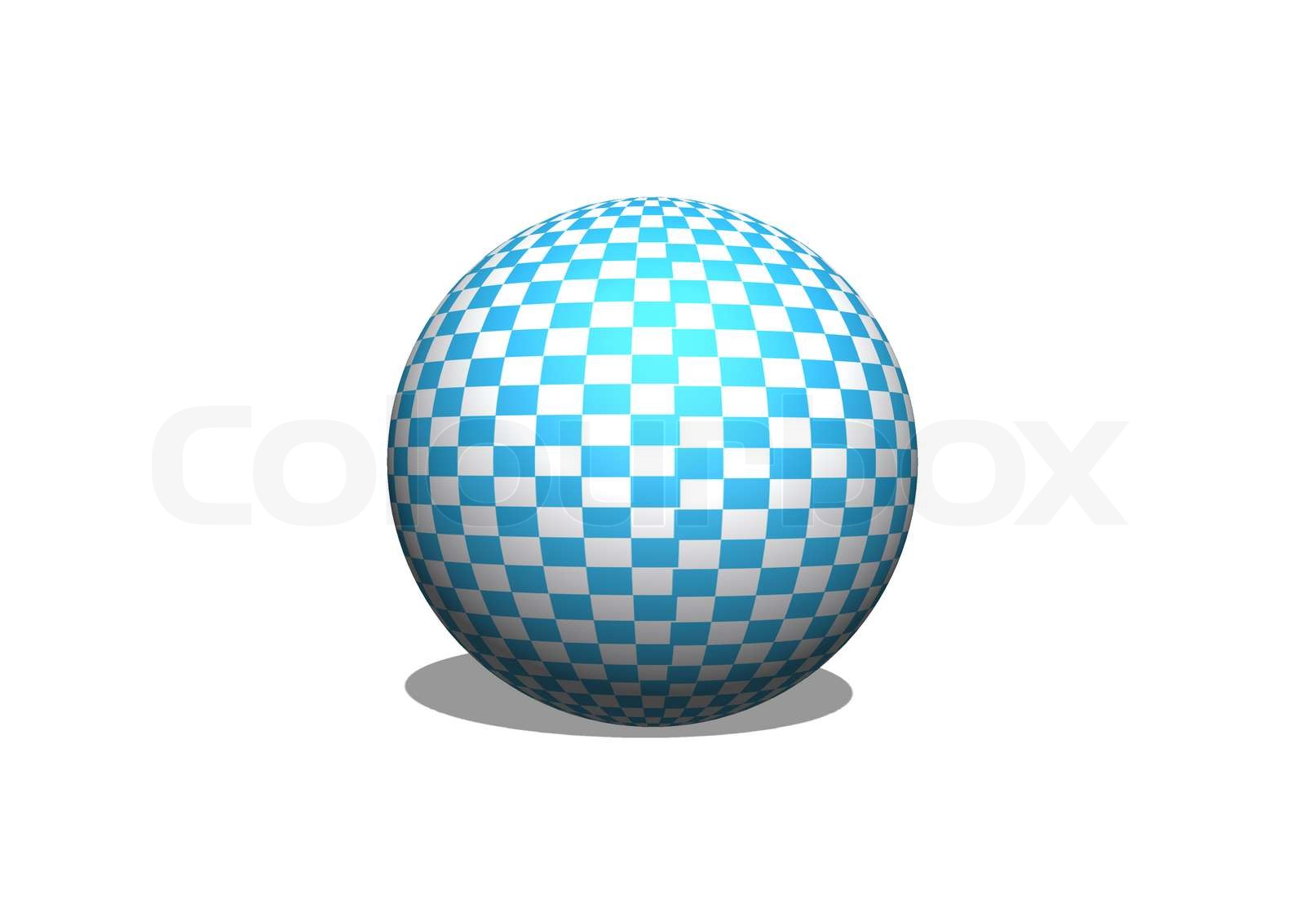 Sphere 3d Checkered Flag Racing Ball | Stock image | Colourbox