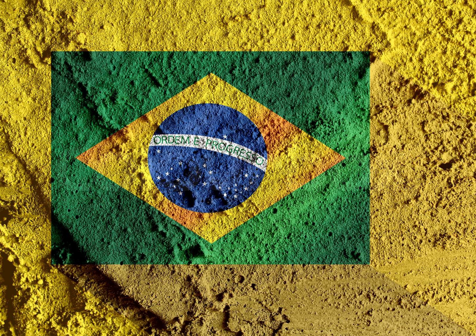 Brazil flag theme idea design | Stock image | Colourbox