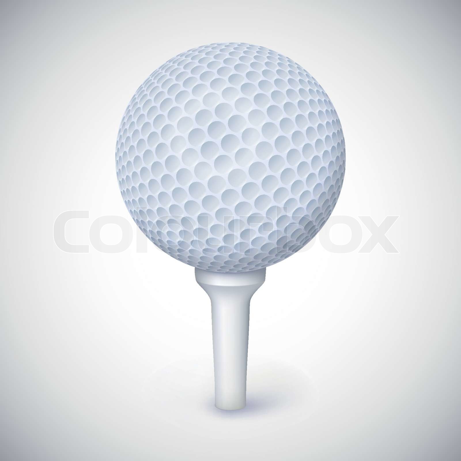 Golf Ball Tee Vector