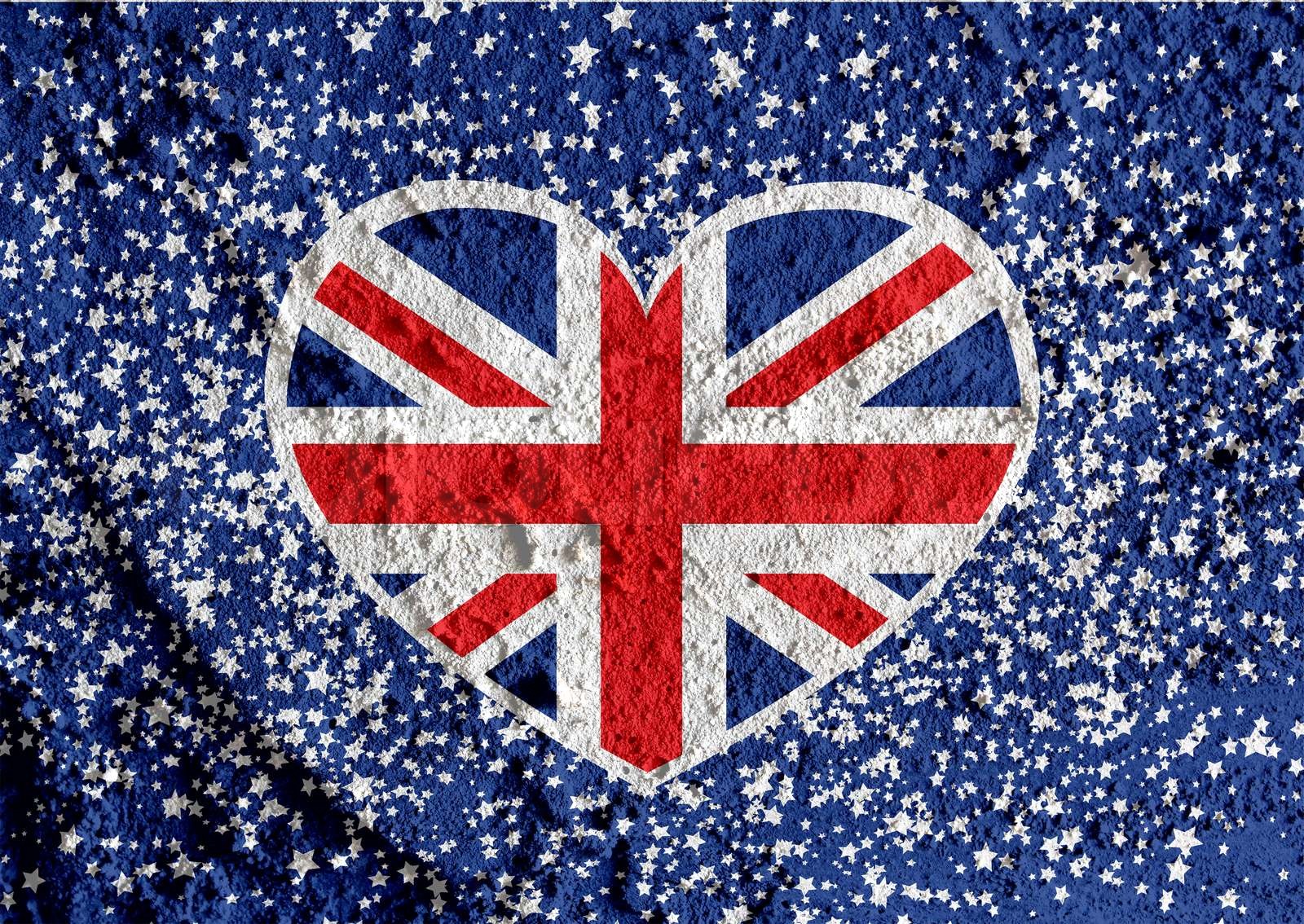 Sparkly British Flag Background
