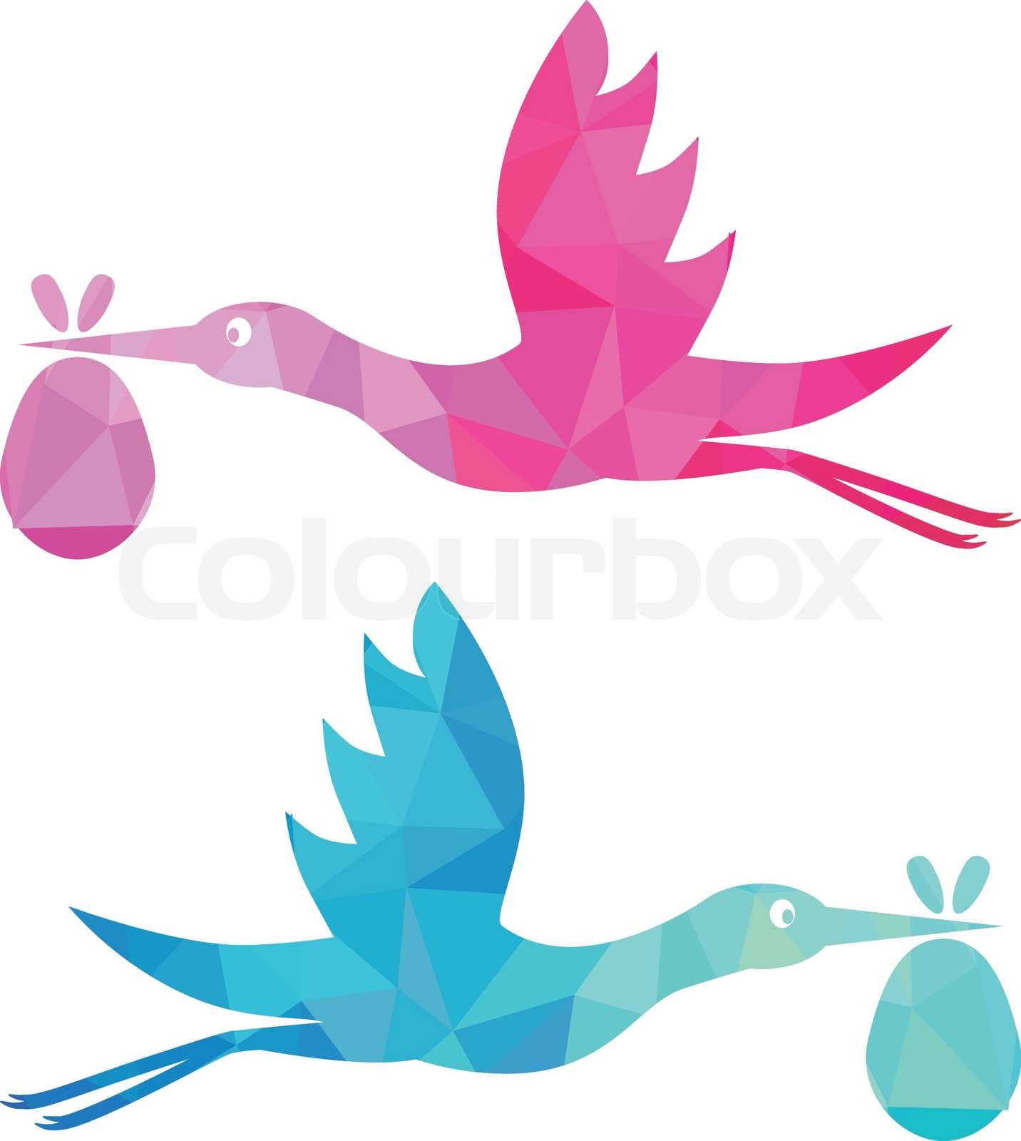 stork | Stock vector | Colourbox