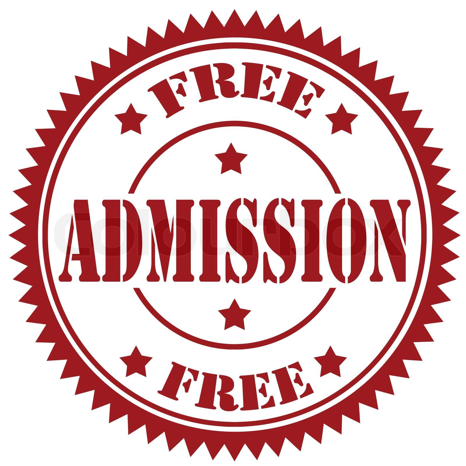 Free Admission-stamp | Stock vector | Colourbox