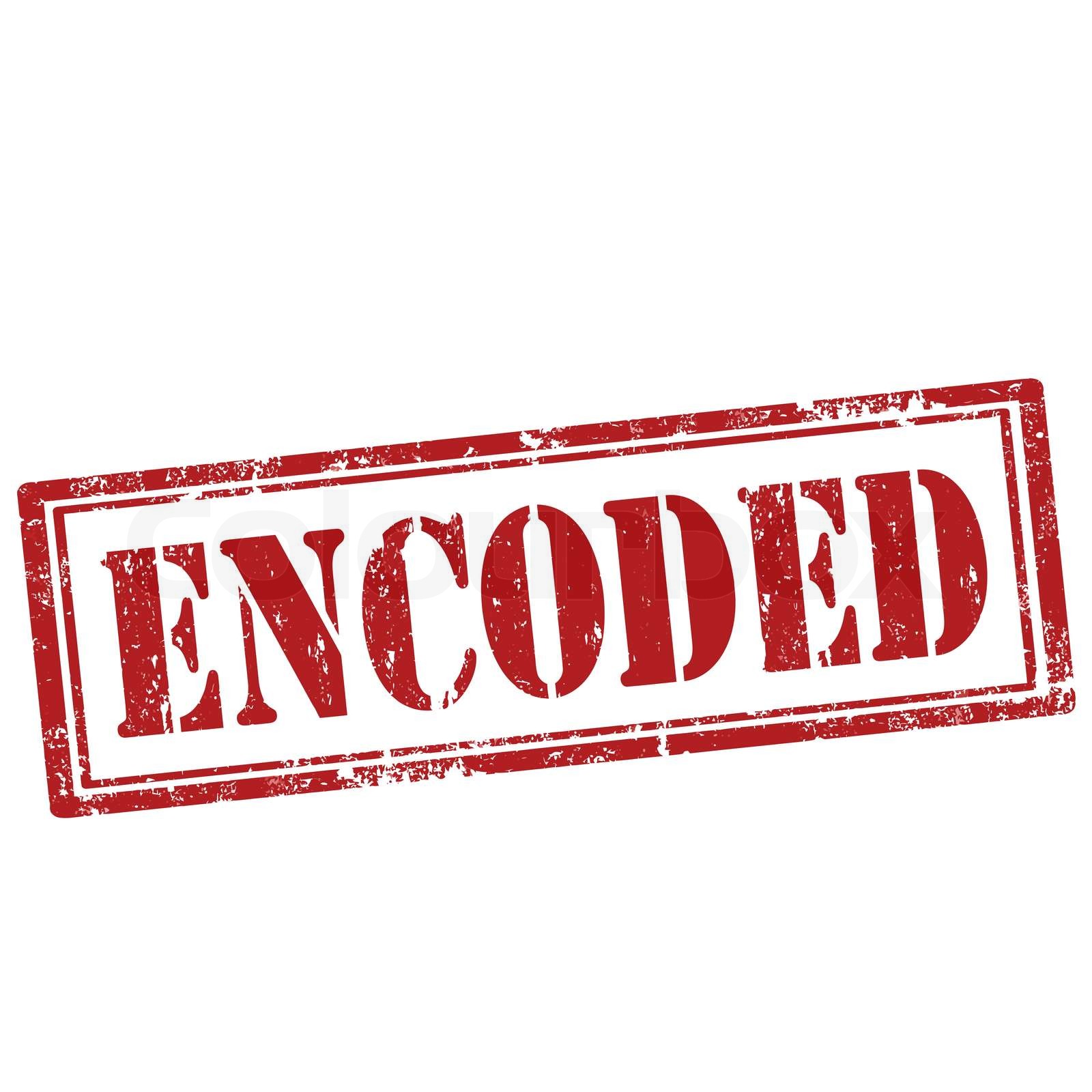 Encoded-stamp | Stock vector | Colourbox