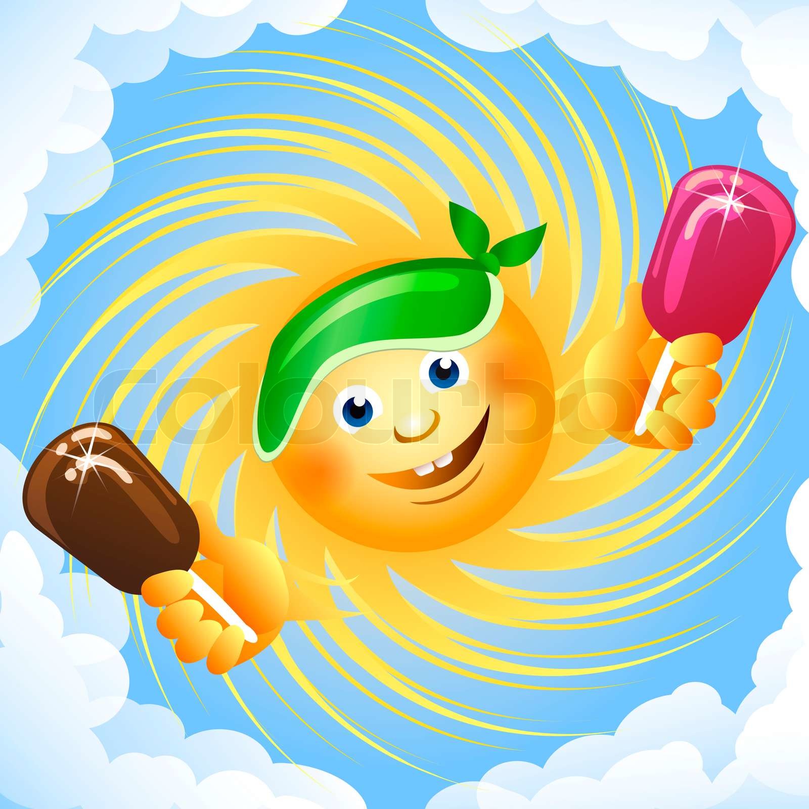 sun and ice cream | Stock image | Colourbox