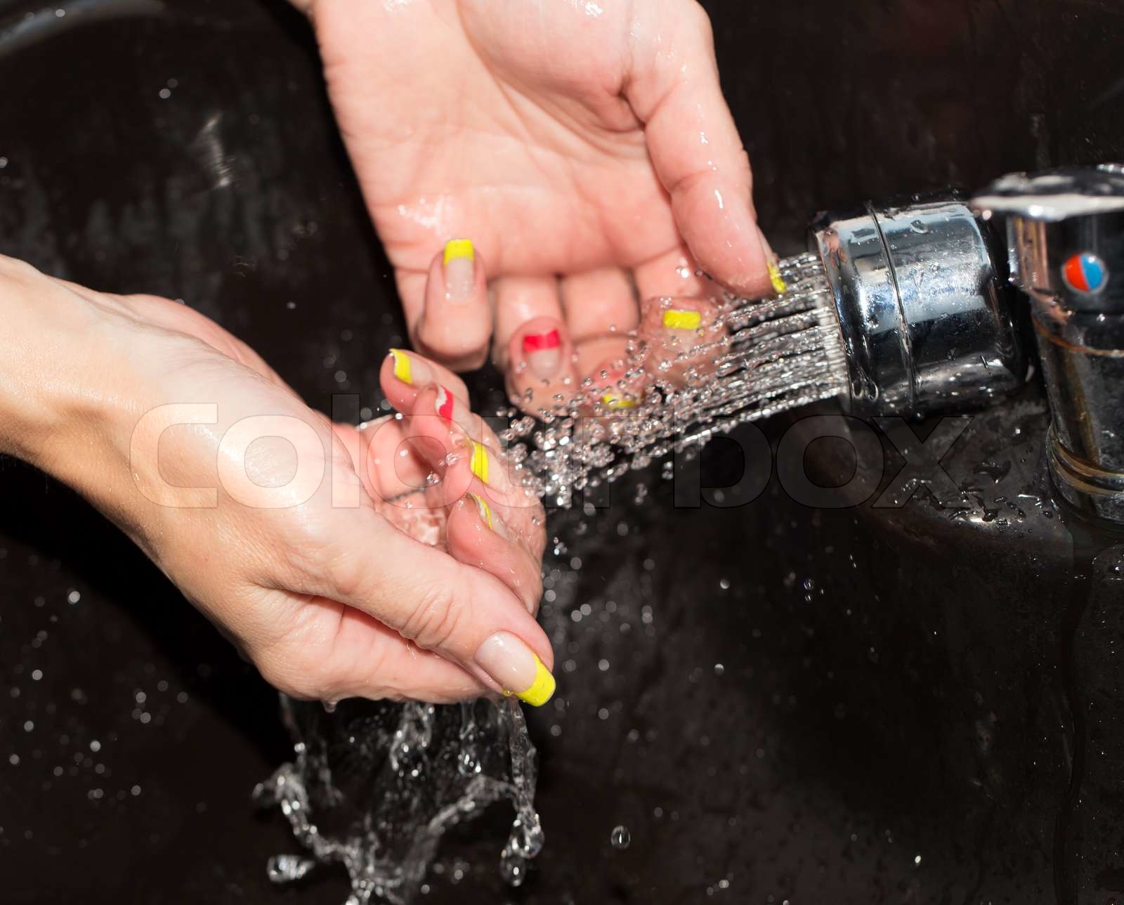 hand washing in water | Stock image | Colourbox